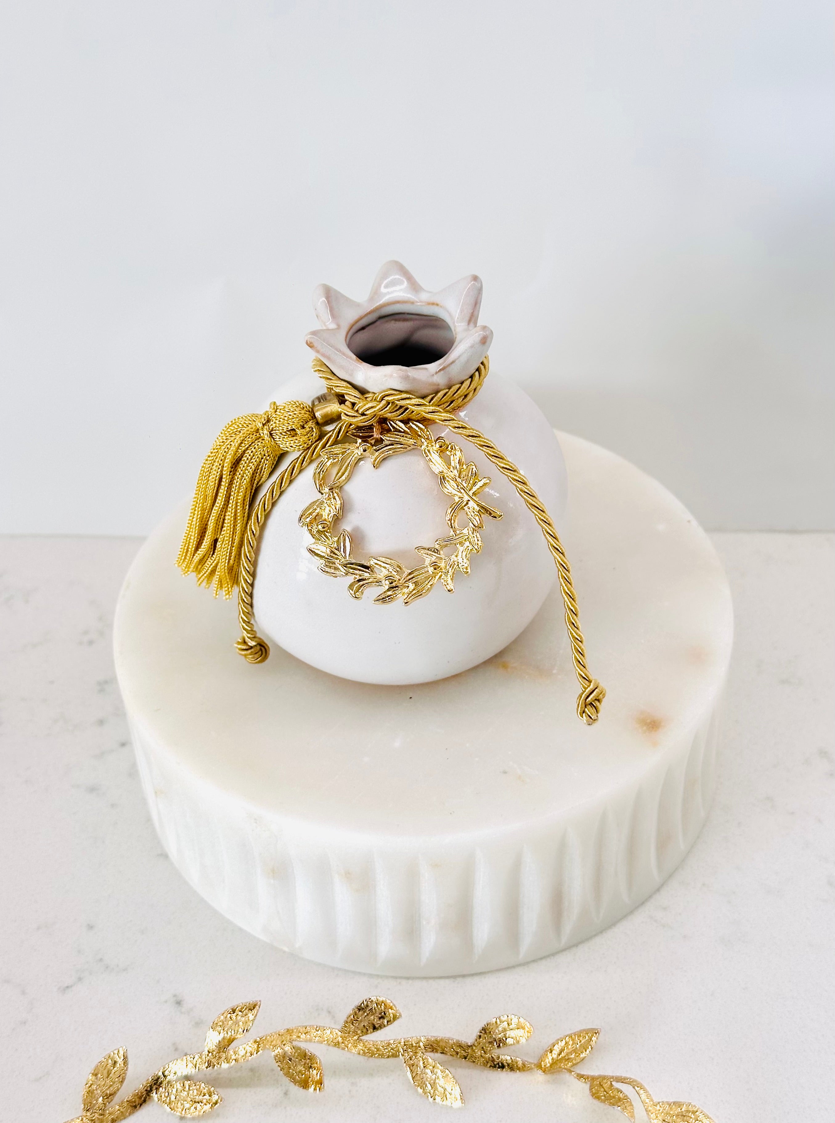 Gold Leaf Wreath Pomegranate – Matakii Shop