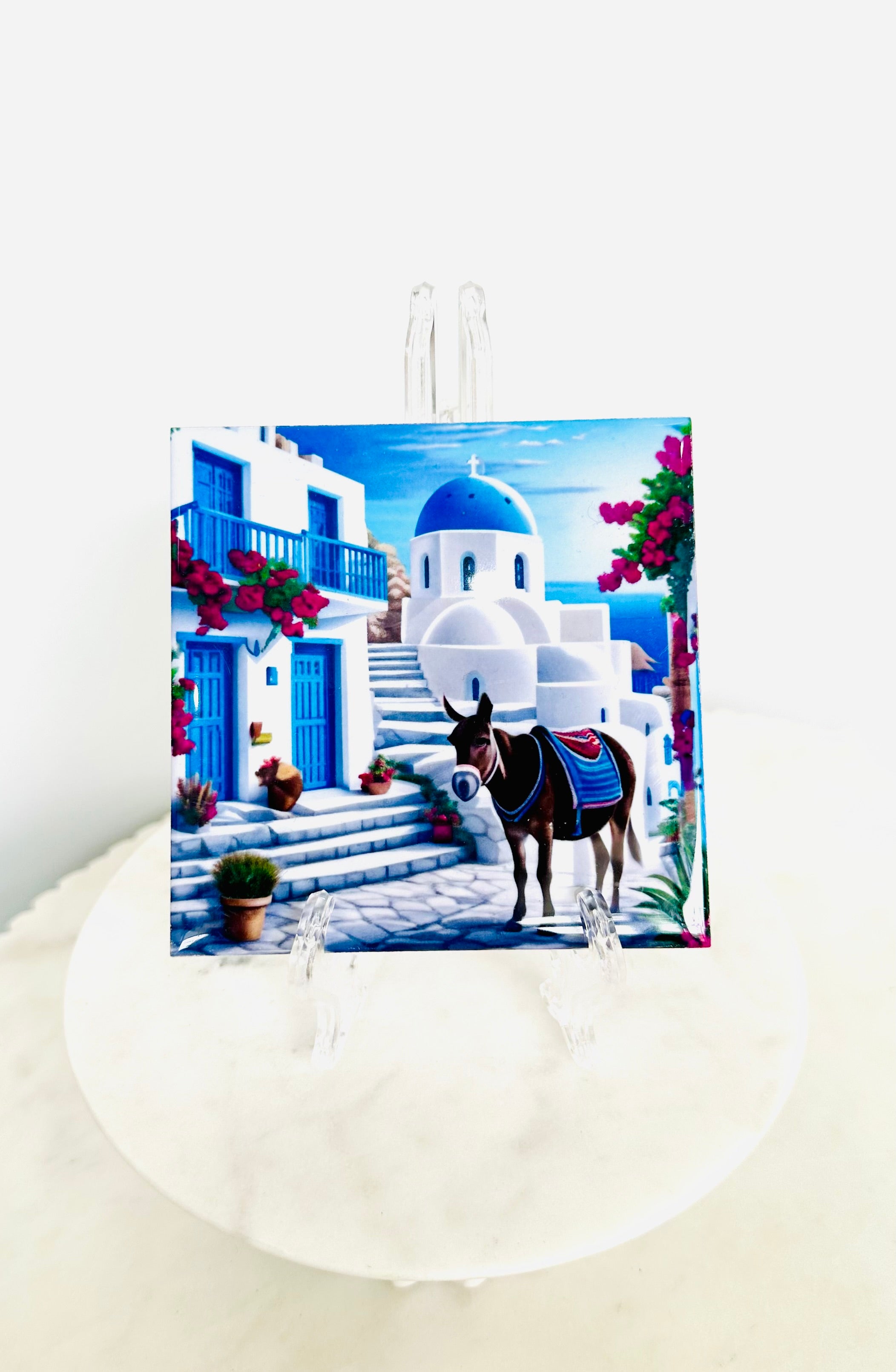 Greek Island Donkey - Tile – Matakii Shop