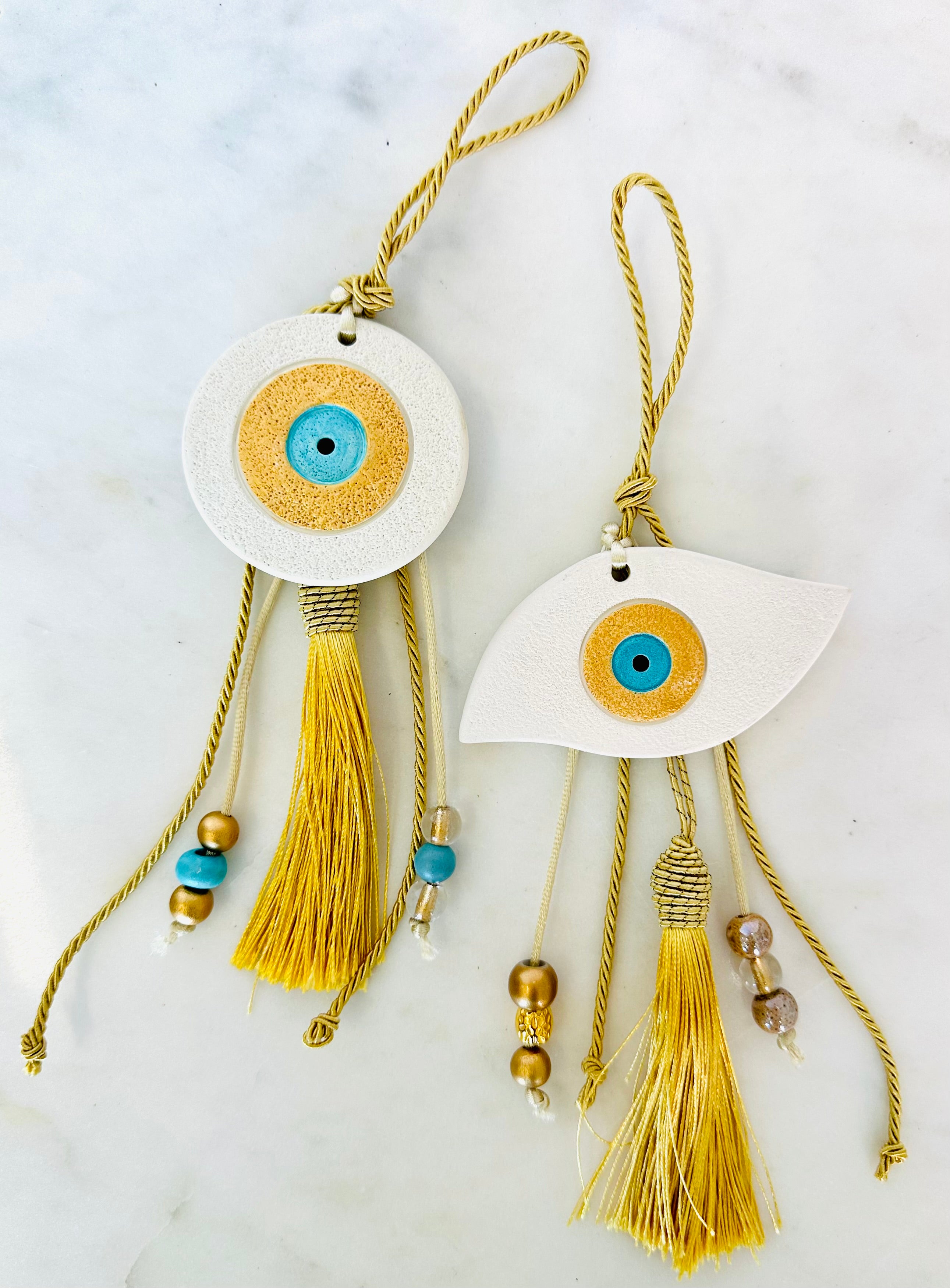 Gold & White Mati Wall Hanging Decor – Matakii Shop