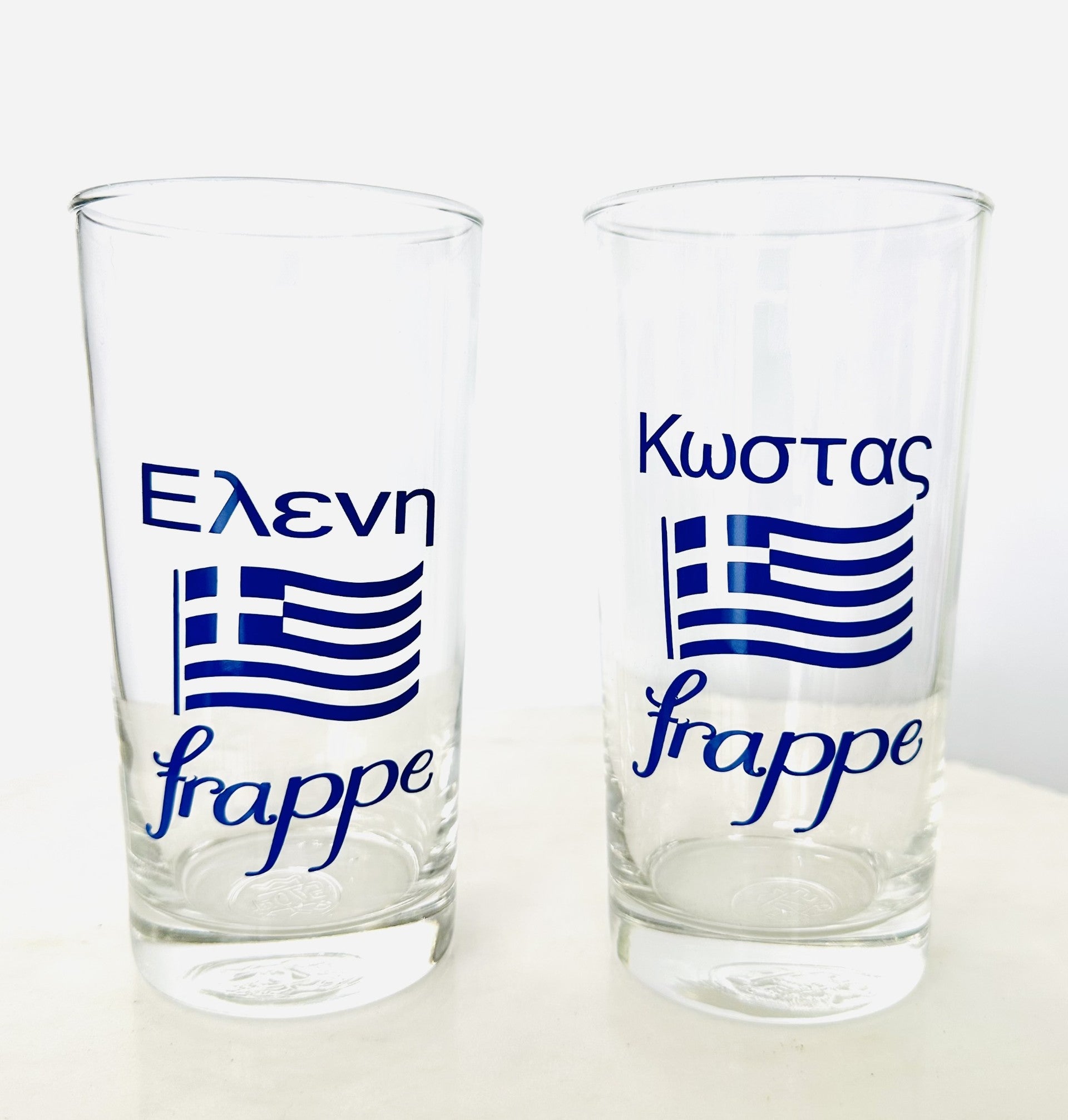 PERSONALISED Flag Frappe Glass - Any CUSTOM NAME – Matakii Shop